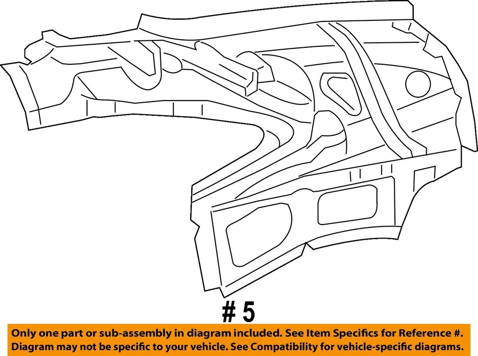 CHRYSLER OEM 04-08 Crossfire Quarter Panel Inner Structure-Inner Panel ...