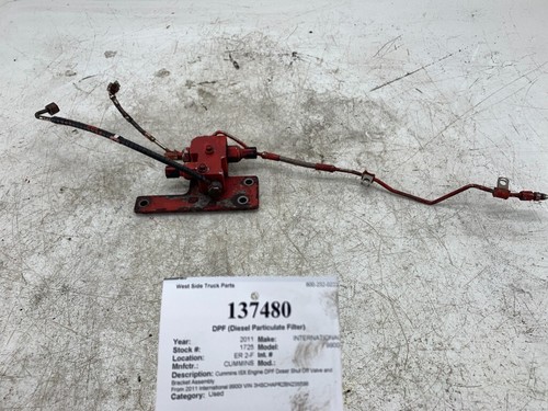 Cummins ISX Engine DPF Doser Shut Off Valve and Bracket Assembly ...