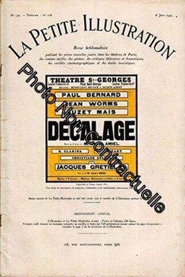 La Petite illustration théâtrale N° 278 : Décalage pièce de Denys Amiel ...