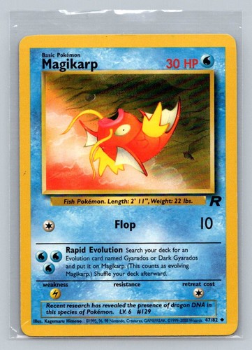 Pokemon Magikarp Team Rocket 47/82 Mild Play MP+ or Better | eBay