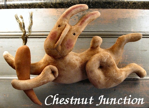 BENNY BUNNY PATTERN by Chestnut Junction...primitive patterns...rabbit ...