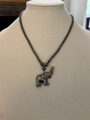 AUTHENTIC NATIVE AMERICAN ELEPHANT HANDMADE HEMATITE STONE APACHE ...