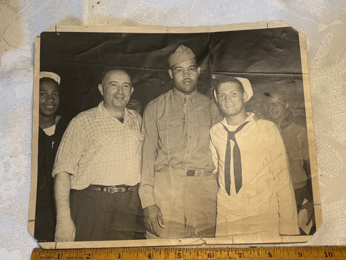 1950s Joe Lewis boxing army navy autographed signed photo | eBay