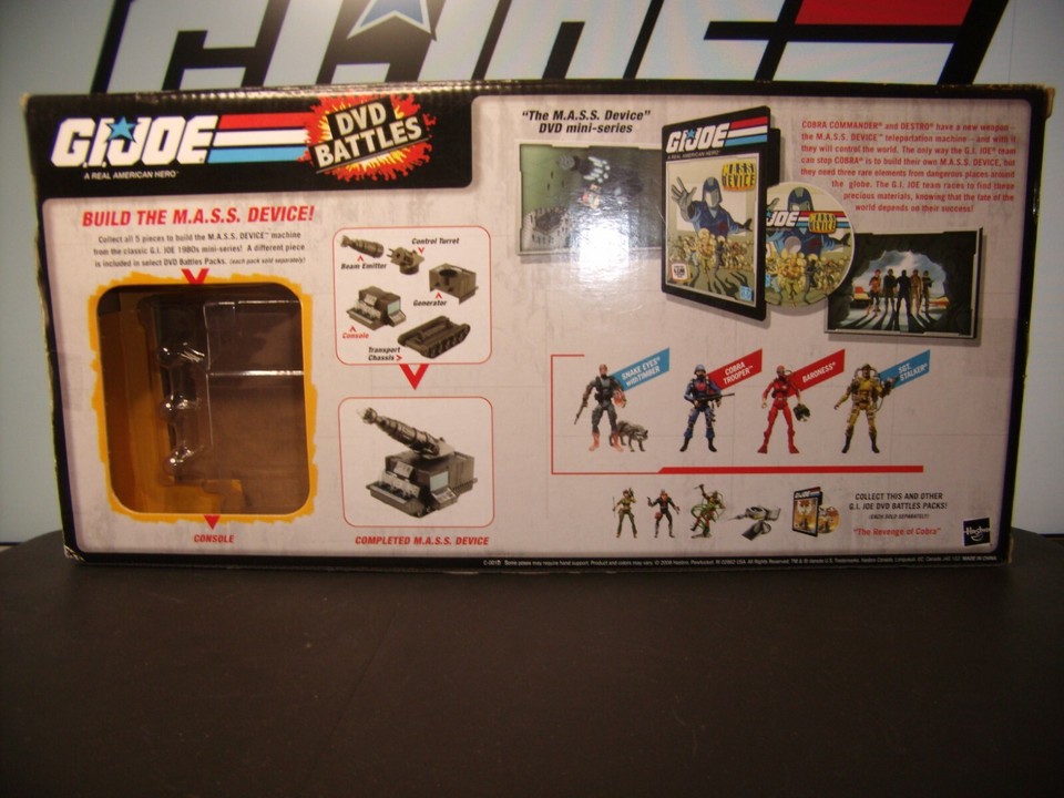 GI Joe 2008 DVD BATTLES SET 1 of 5 EMPTY BOX the M.A.S.S. Device ...