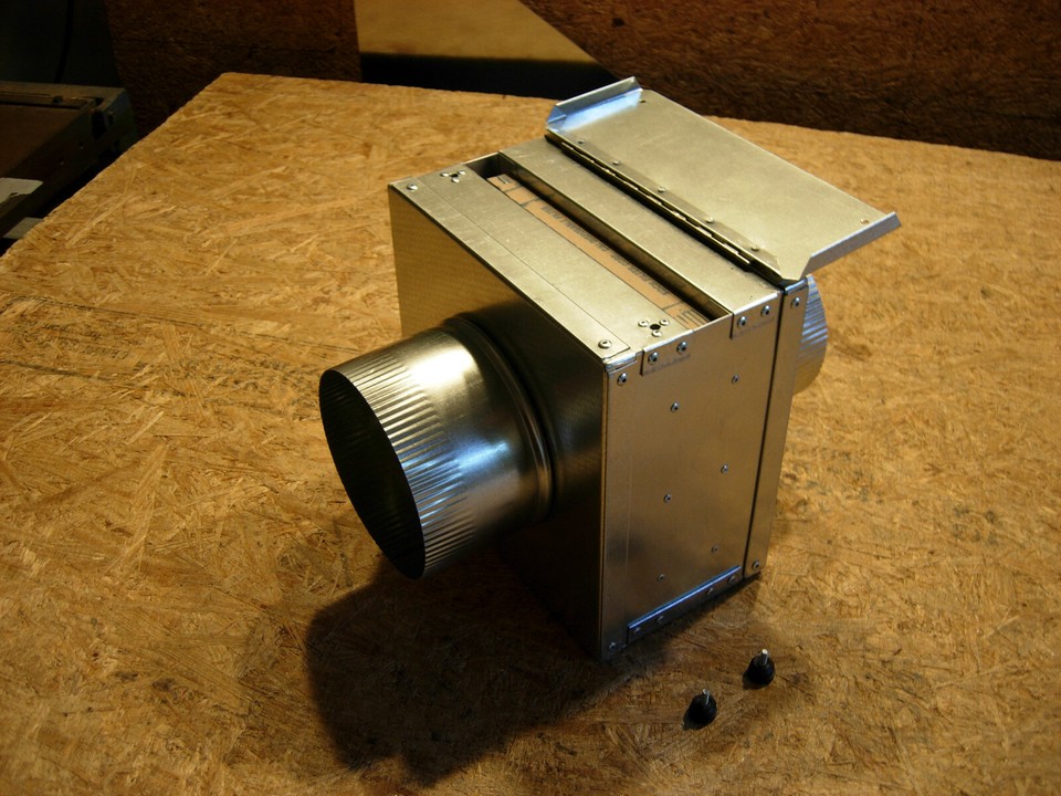 Fresh Air Intake Filter box HVAC system collars 8" *****Hinged door ...