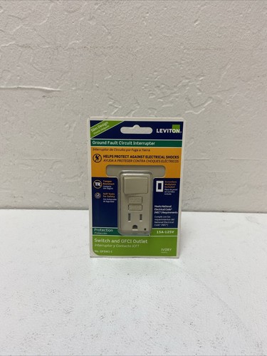 NEW Leviton Ground Fault Circuit Interrupter Switch & GFCI Outlet Ivory ...