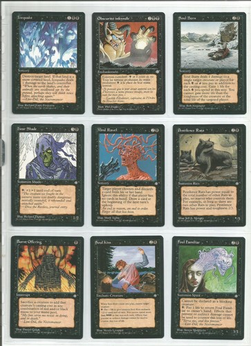9x Black cards MtG Magic ICE AGE 1995 | eBay
