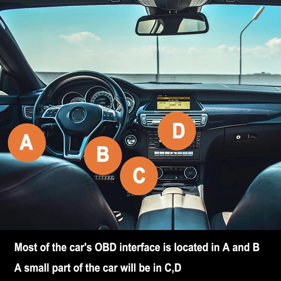 OBD2 ELM 327 Car Scanner Tool Android IOS Error Code Mini Reader For ...