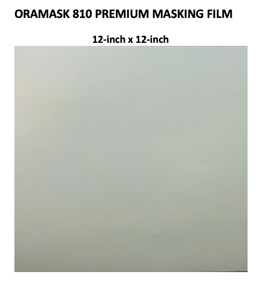 ORAMASK 810 PREMIUM MASKING FILM-CARD MAKING MASK TAPE 6" x 6"/12"x 12 ...