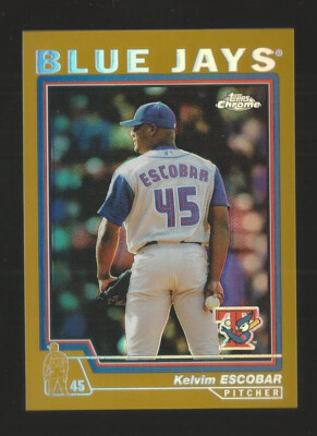 2004 Topps Chrome Kelvim Escobar Blue Jays #68 Gold Refractor Rare ...