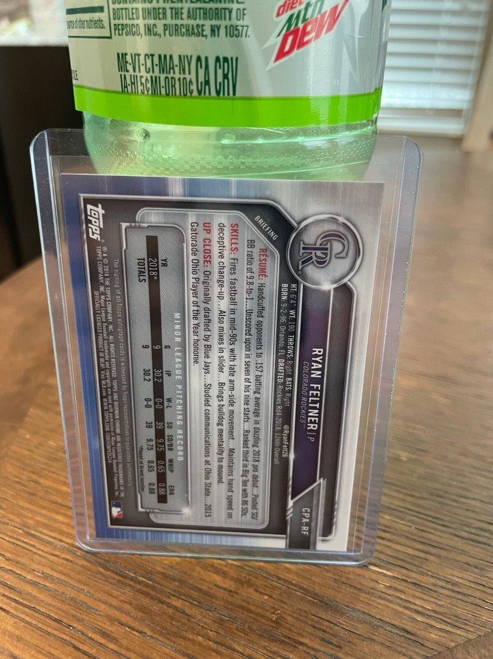 2019 Bowman Chrome Ryan Feltner 1st Bowman Chrome Autograph #CPA-RF | eBay