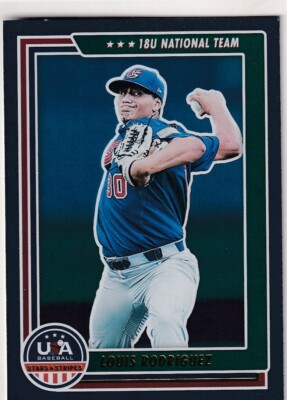 2022 USA BASEBALL SILVER FOIL RC LOUIS RODRIGUEZ ROOKIE STARS & STRIPES ...