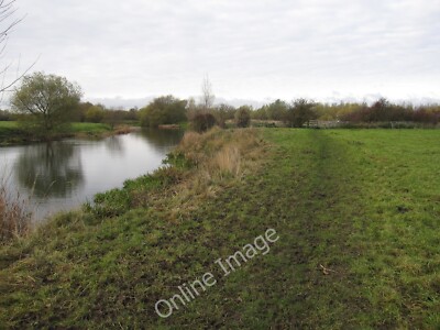 Photo 12x8 Footpath along River Great Ouse Holywell/TL3370 From ...
