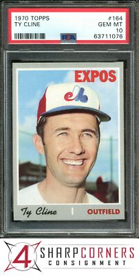 1970 TOPPS #164 TY CLINE EXPOS PSA 10 | eBay