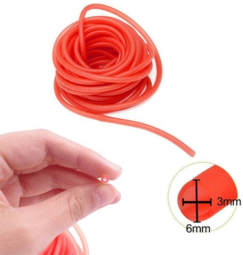 10M Natural Latex Rubber Band 3x6mm Tube Tubing for Hunting Slingshot ...
