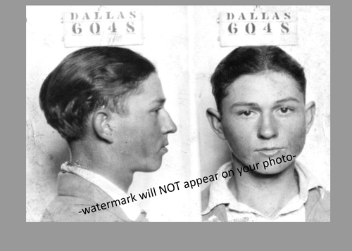 1926 Clyde Barrow Mug Shot PHOTO Prohibition Gangster Bank Robber ...