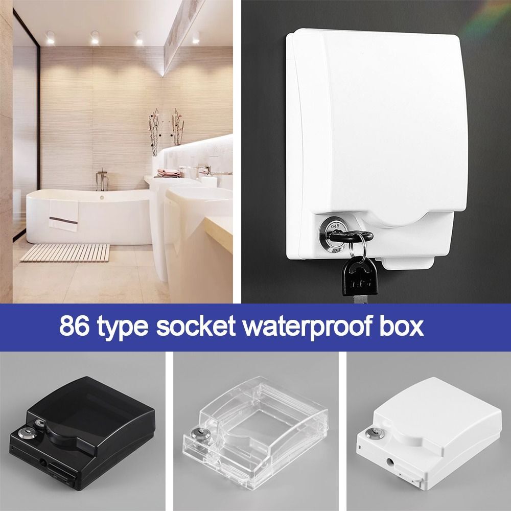 Plastic Switch Protective Cover Lockable Protection Socket Wall | eBay