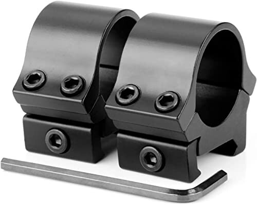 Scope Mounting Rings 1 Inch for Picatinny and Weaver Rails - 2 Pieces ...