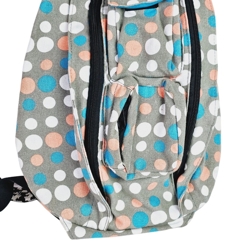 Kavu Rope Sling Bag with Polka Dot Pattern, Multi Pocket, EUC | eBay