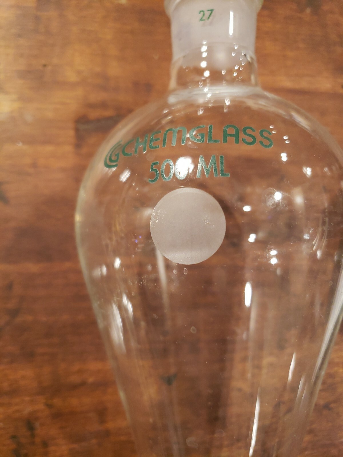 CHEMGLASS 500 ML Separatory funnel Very nice condition | eBay