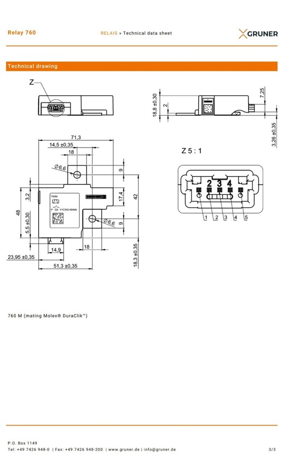 20x Gruner Latching Relay 760m-r1a-b4r0 | eBay