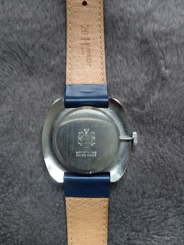 Blue Majestime Swiss Manual "Jump Hour" Digital Watch | eBay UK