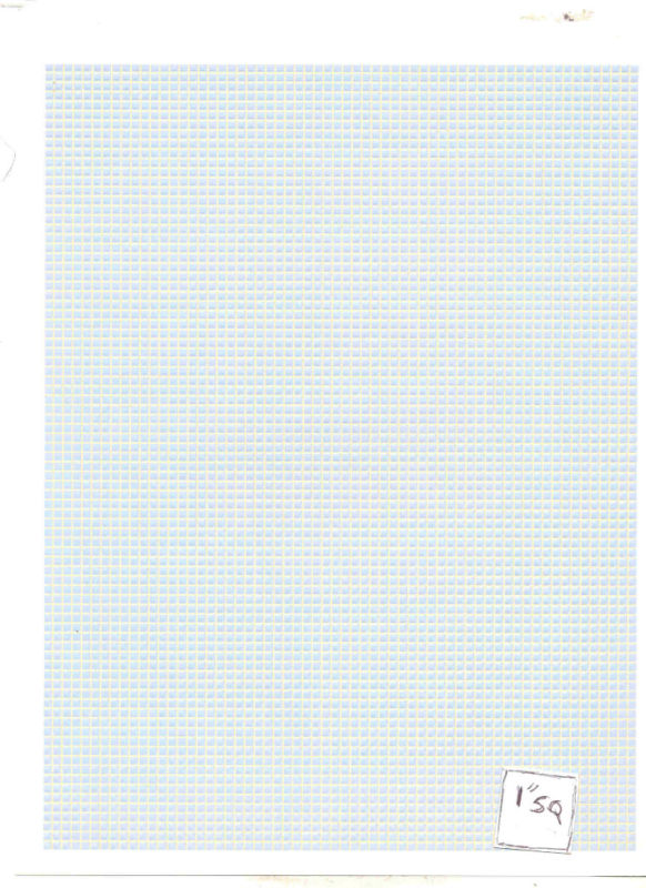 Blue small Square Tile Floor Sheet dollhouse #MH5924 1/12 scale | eBay