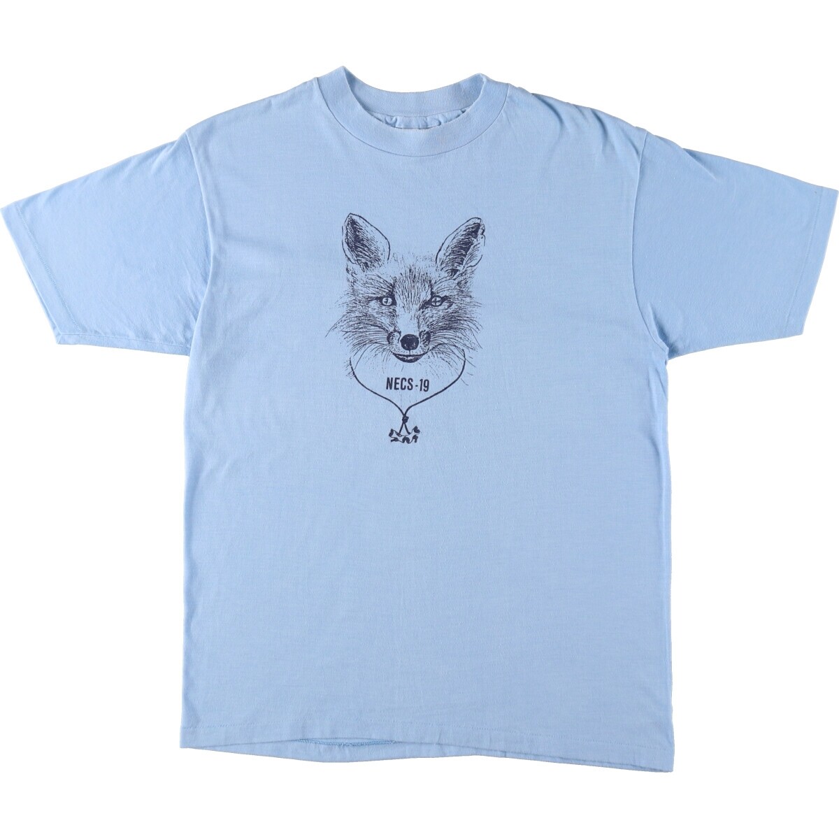 80'S Hanes Fifty-Fifty Blue Tag Fox Pattern Animal T-… - Gem