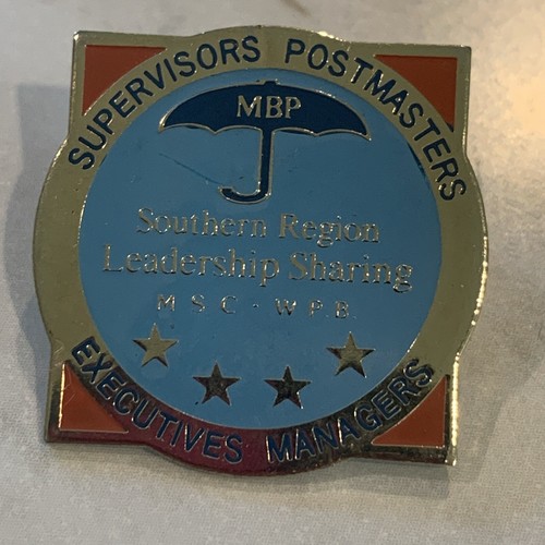 USPS Supervisors Postmaster Lapel Pin MBP Leadership Sharing Rare | eBay