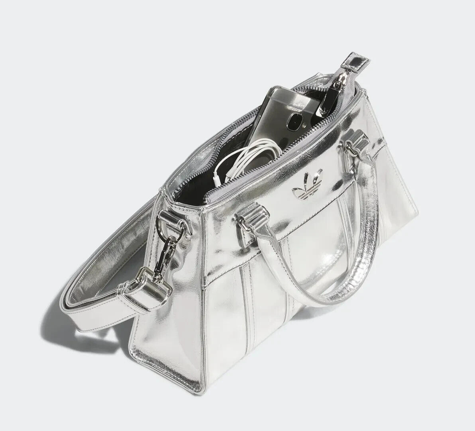 adidas Originals Airliner Handle Bag Women's Sports Casual Bag Silver ...