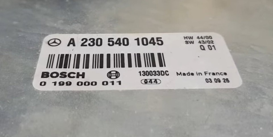 Repair & Return Service SL500 SL55 R230 BCM A 230 540 0945 A230 540 ...