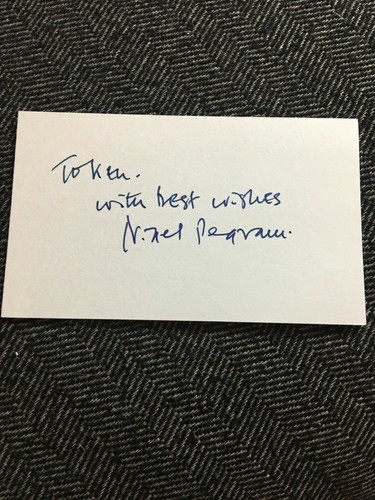 NIGEL PEGRAM - ACTOR - AUTOGRAPH - INDEX CARD - AUTHENTIC | eBay