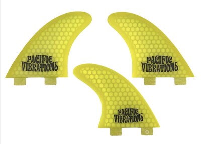 Pacific Vibrations Surfboard Tri Fins Slater Template Medium Fits FCS ...