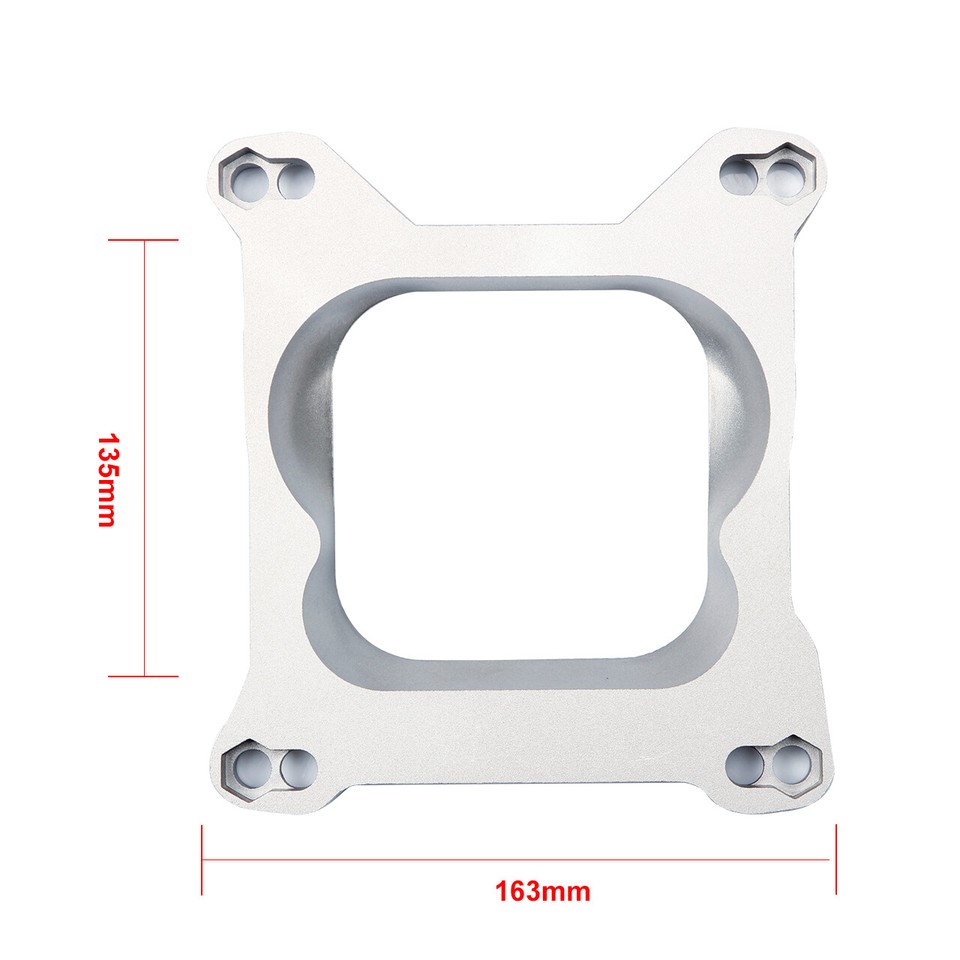 Carb Carburetor Adapter Plate 4bbl Quadrajet Holley Carter Edelbrock 3/ ...