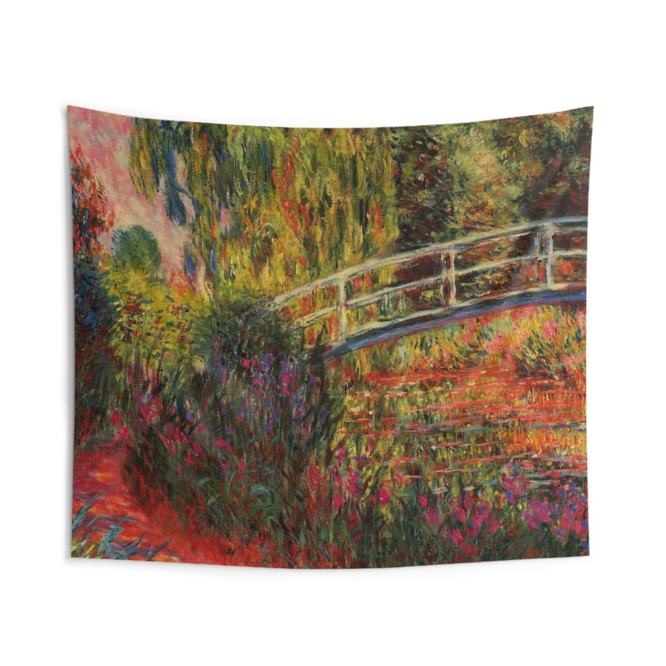Claude Monet "Water Lily Pond, Water Irises" Decor Wall Hanging Large ...