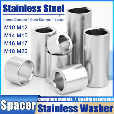 Stainless Steel Washer Spacer Standoff Bearing Bush M10 M12 14 M15 M16 ...