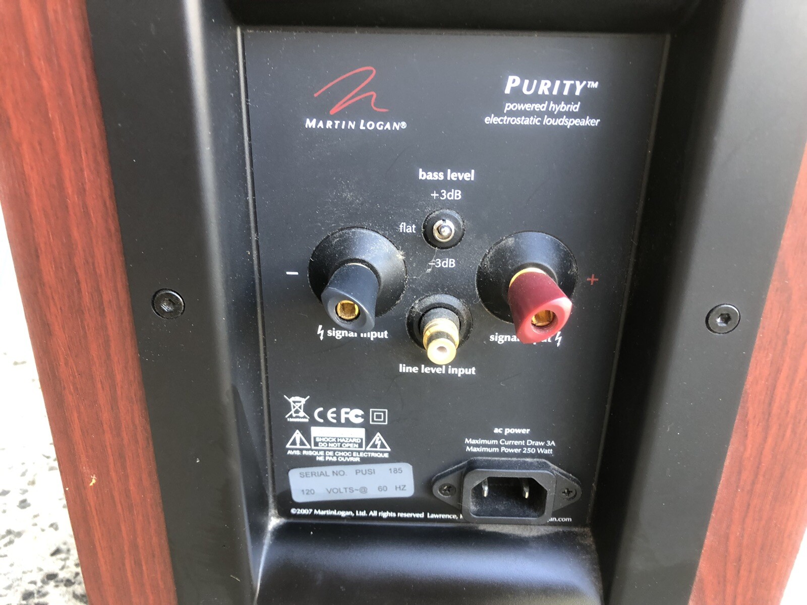 MartinLogan Purity Powered Hybrid Electrostatic Loudspeaker | Wired ...