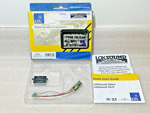 ESU LOKSOUND V4 4FE6 Speaker DCC Sound/Motor Decoder 8-Pin EMD File ...