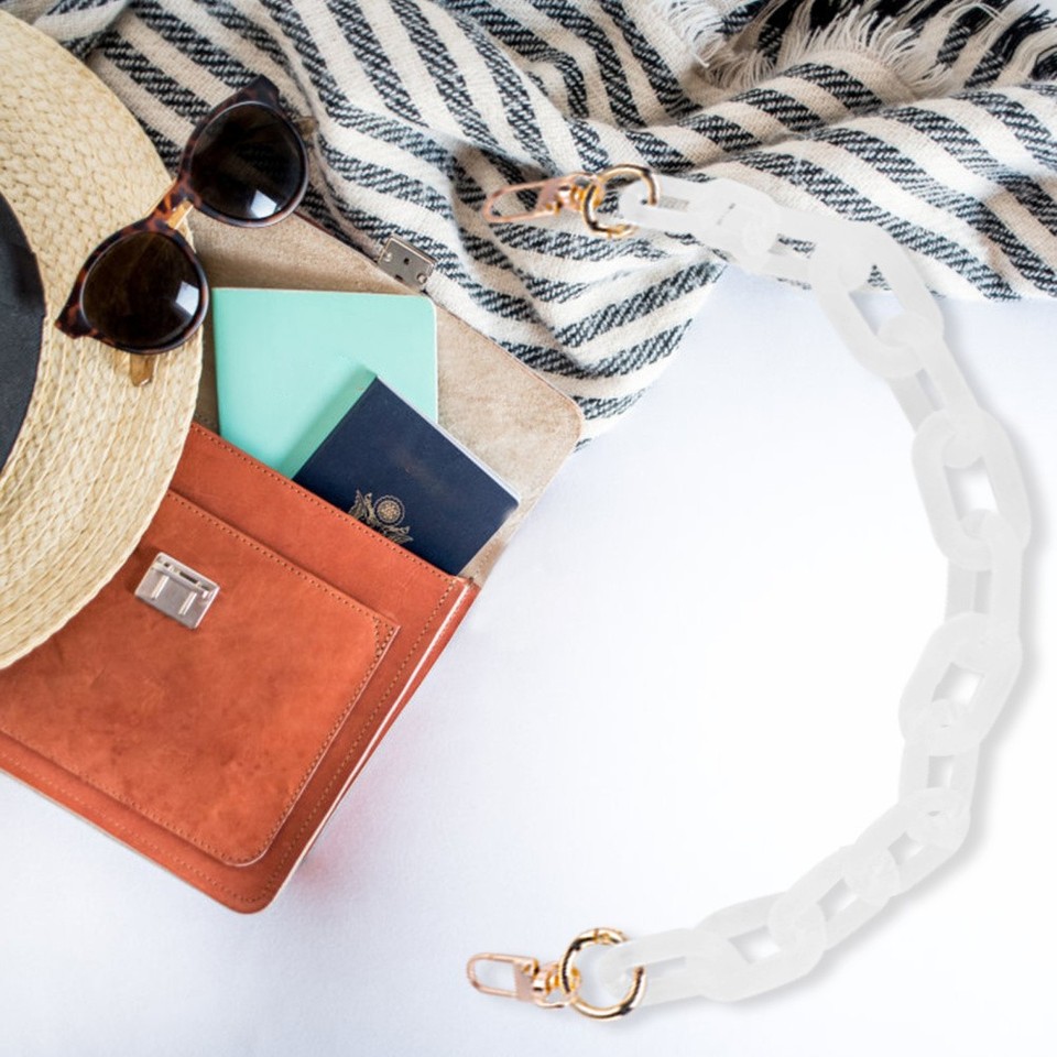 1Pc DIY Acrylic Handbag Chain Resin Bag Chain Detachable Replacement ...