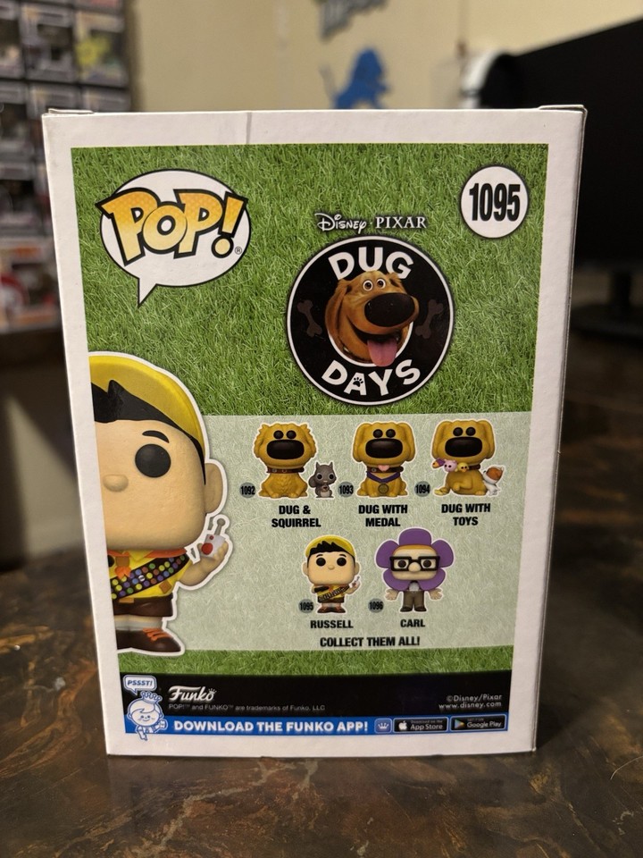 Funko Pop! Pixar Dug Days Russell #1095 Disney Up Vinyl Figure SMALL ...