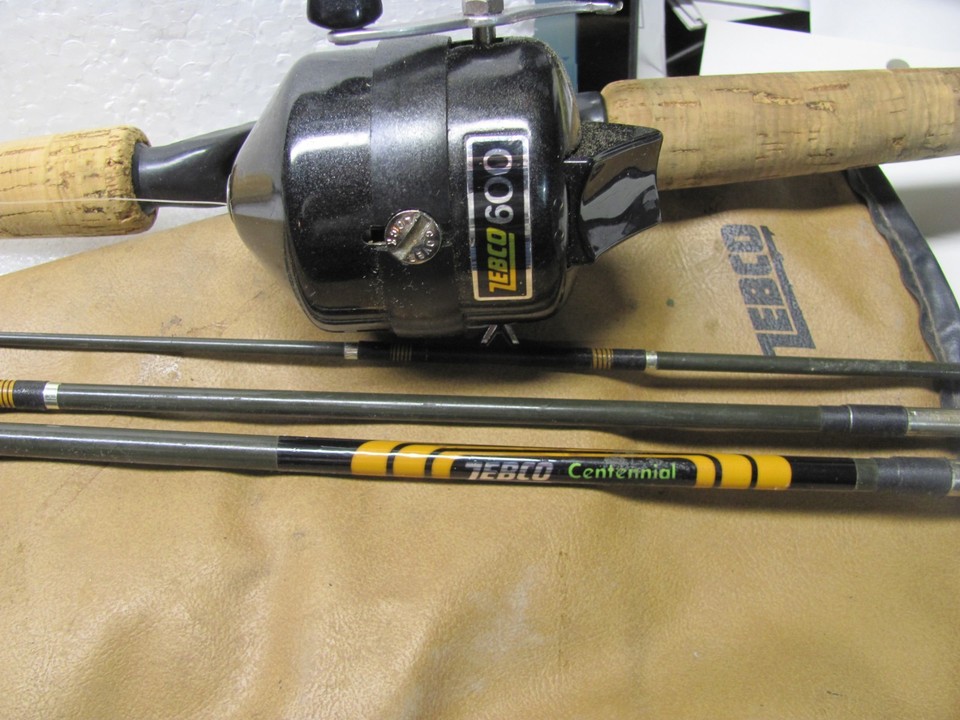 Super Nice Zebco Rod & Reel Combo; Zebco 600 on 4-Piece Centennial Rod ...