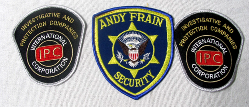 Lot of 3 Private Security Guard Shoulder Patches Uniform Badge Insignia ...