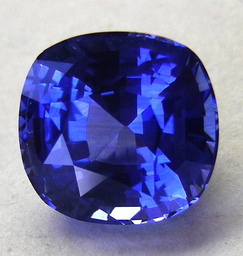 SAPHIR 4,67cts!! BLEU -COULEUR NATURELLE- EXCELLENTE TAILLE +CERTIFICAT ...