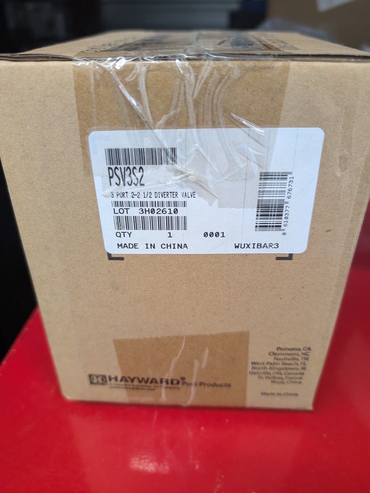 Hayward PSV3S2 PSV Swimming Pool 3-Way 2 x 2.5 Inch CPVC Water Diverter ...