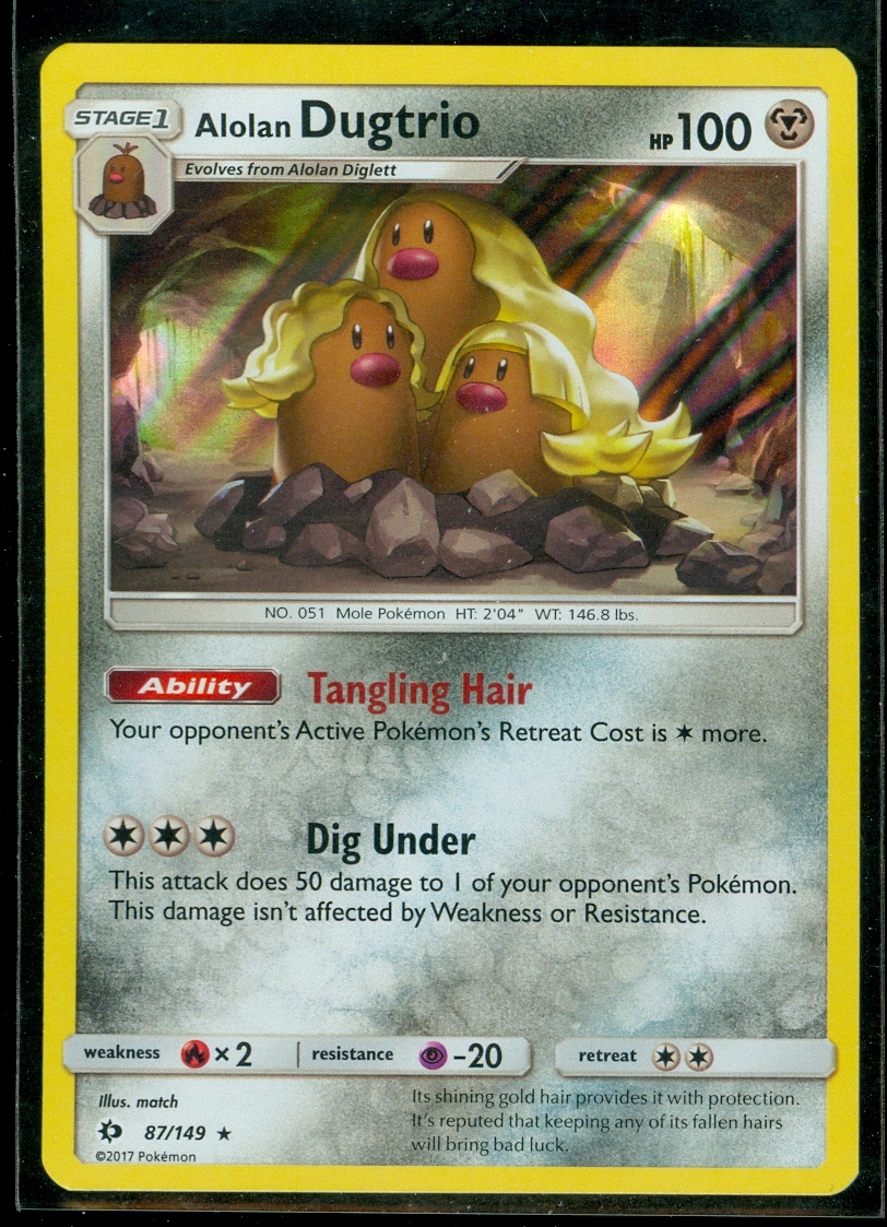 Dugtrio Pokemon Card