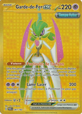 🌹Carte Pokemon Garde-de-Fer Ex Full Art 261/182 EV4 Faille Paradoxe ...