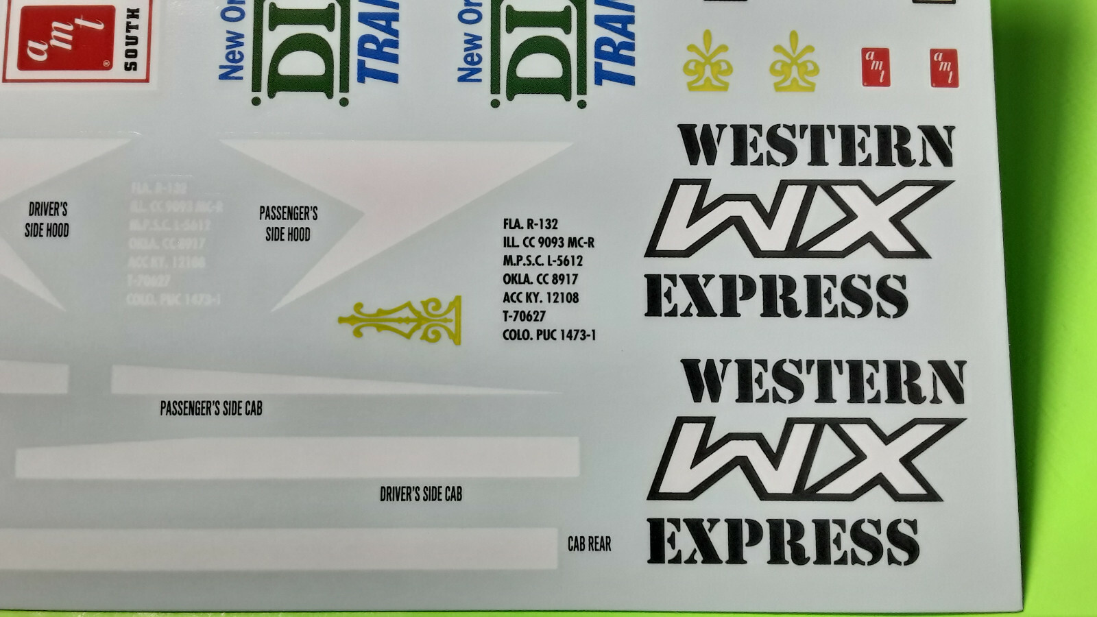 Autocar A64B 1/25 DC-9964B waterslide decal sheet hauling Co license ...