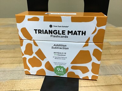 Triangle Math Flashcards Addition/Subtraction All Facts 0-12 | eBay