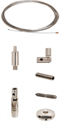 CRL Y0002CR Wall Mounted Vertical Cable System Kit | eBay