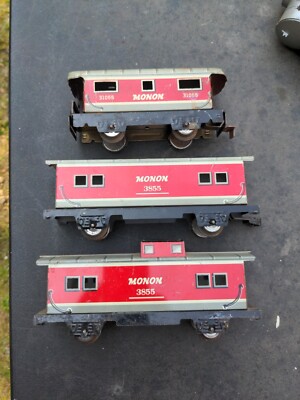 Lot Of 3 Vintage Marx | Monon | Tinplate Caboose | 31055 And 2 #3855 Read!!! | eBay